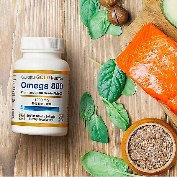 California Gold Nutrition, Omega 800 Pharmaceutical Grade Fish Oil, 80% ...