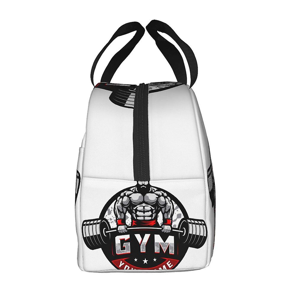 Bodybuilding And Gym Logo Resuable Lunch Box For Women Leakproof Cooler ...