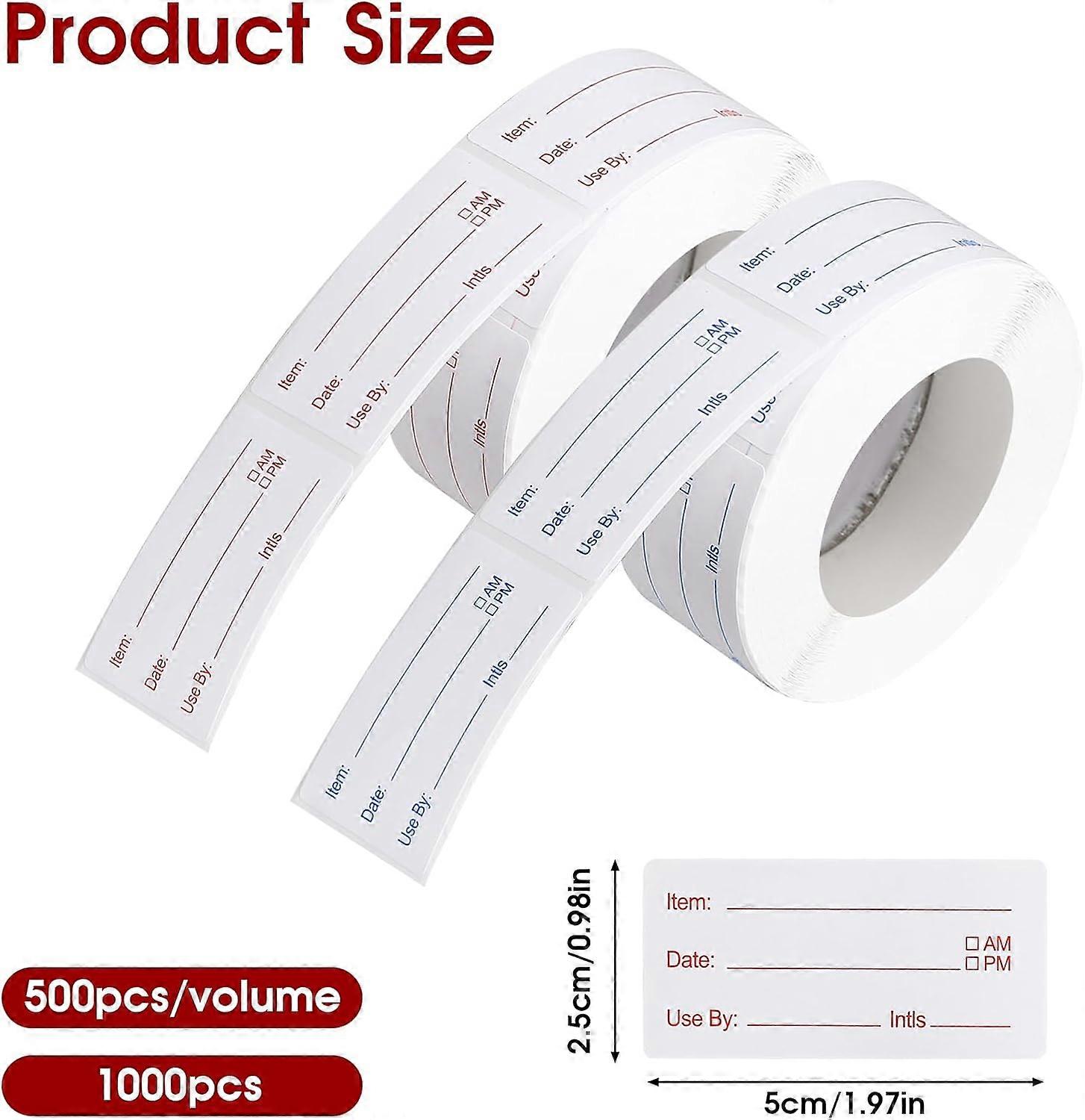 2 Roll Date Stickers Food Date Labels Stickers Freezer Labels Date ...