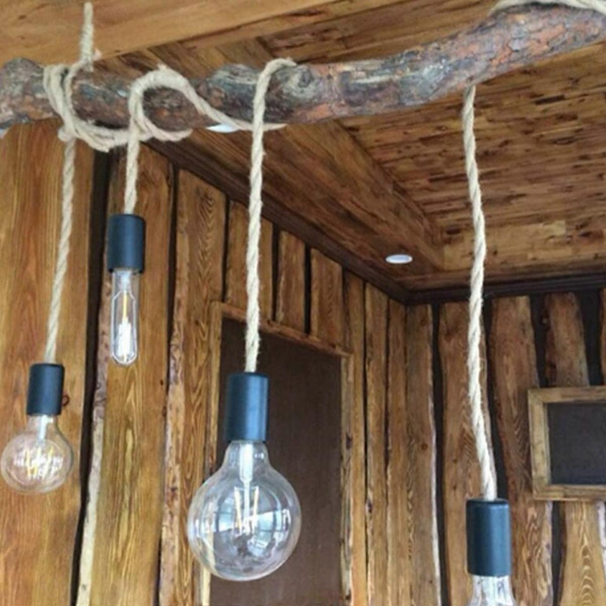 10 meter elektrisch snoer, 2-aderig linnen snoer verlichtingskabel ...