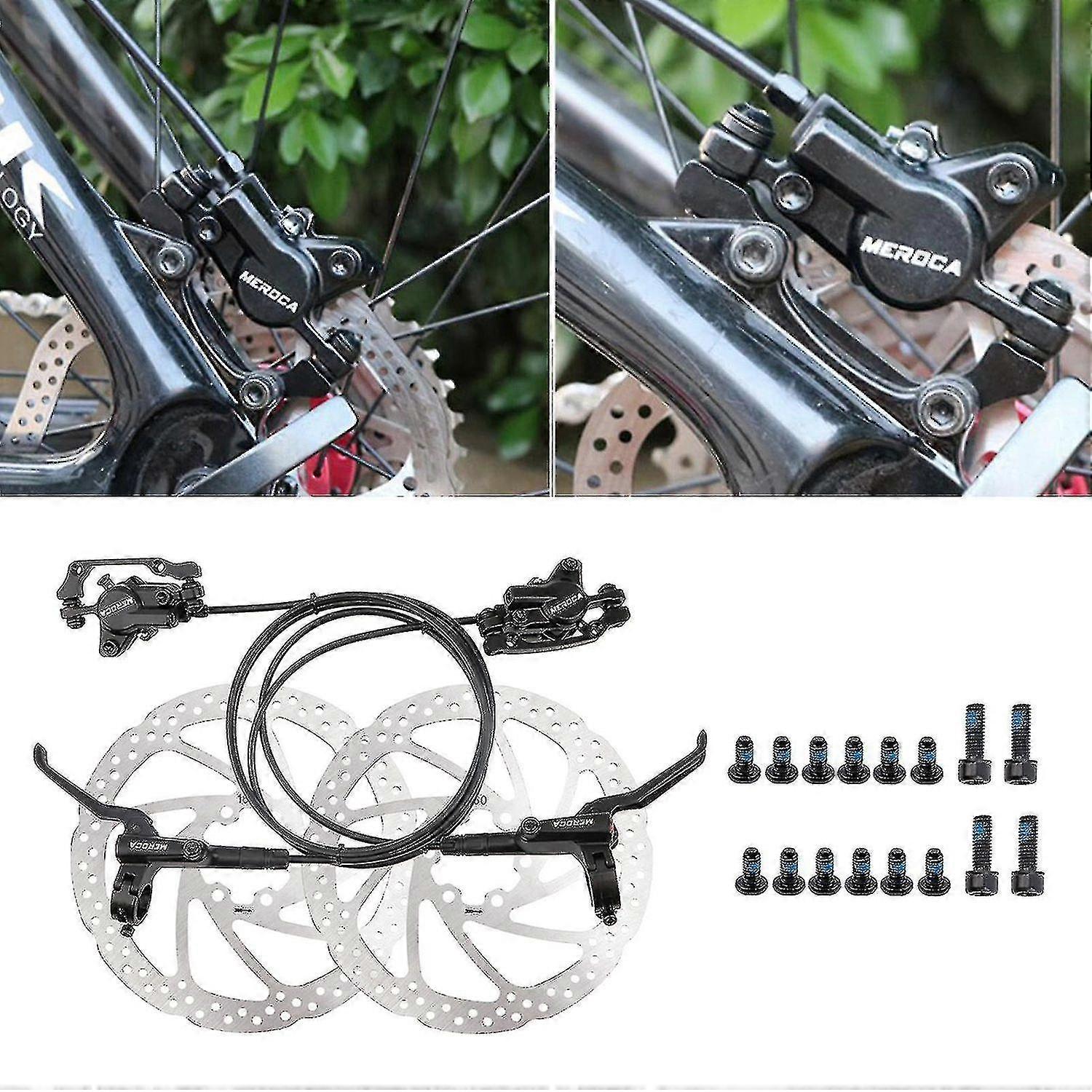 Mtb Bike Hydraulic Disc Brake Set Front Rear Brake Pair Disc Brake Disc ...