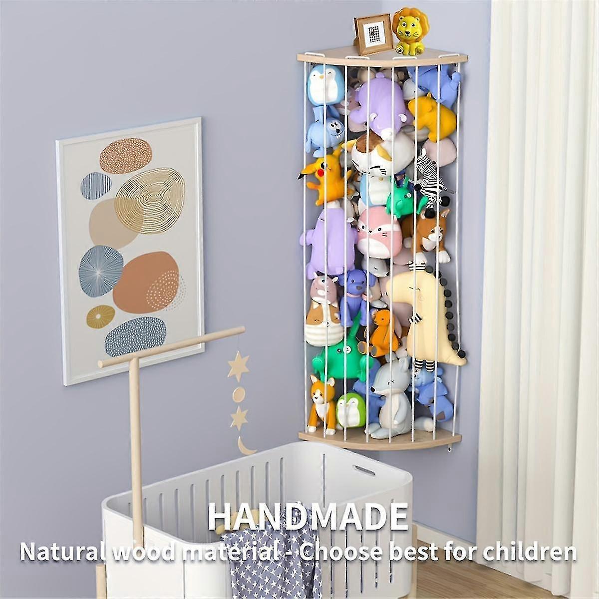 Corner Stuffed Animal Zoo, Large Stuffed Animals Storage, Vertical Toy ...