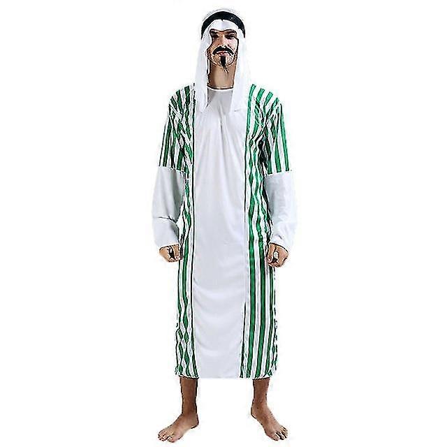 Men Arabia Arab Sheikh Costume Shepherd Arabian Prince Cosplay For ...