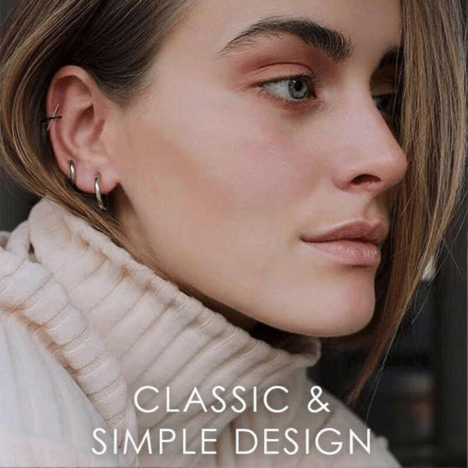 Retractable Earrings Stainless Steel Ear Clips No Pierced Earrings ...