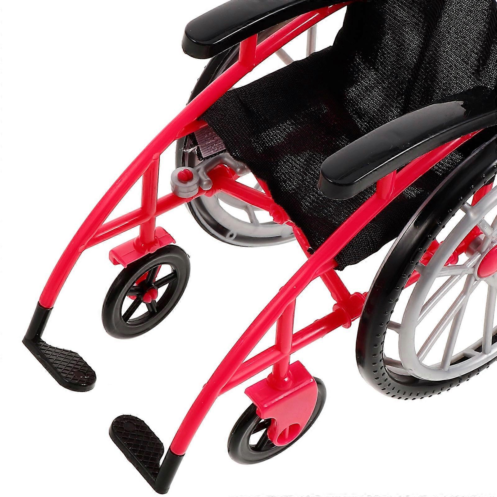 1 set of Simulation Wheelchair Miniature Wheelchair Model Doll House ...