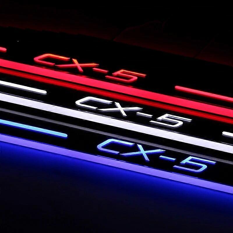 Trim Pedal LED Car Light Door Sill Scuff Plate Pathway Dynamic Streamer Welcome Lamp For Mazda ...