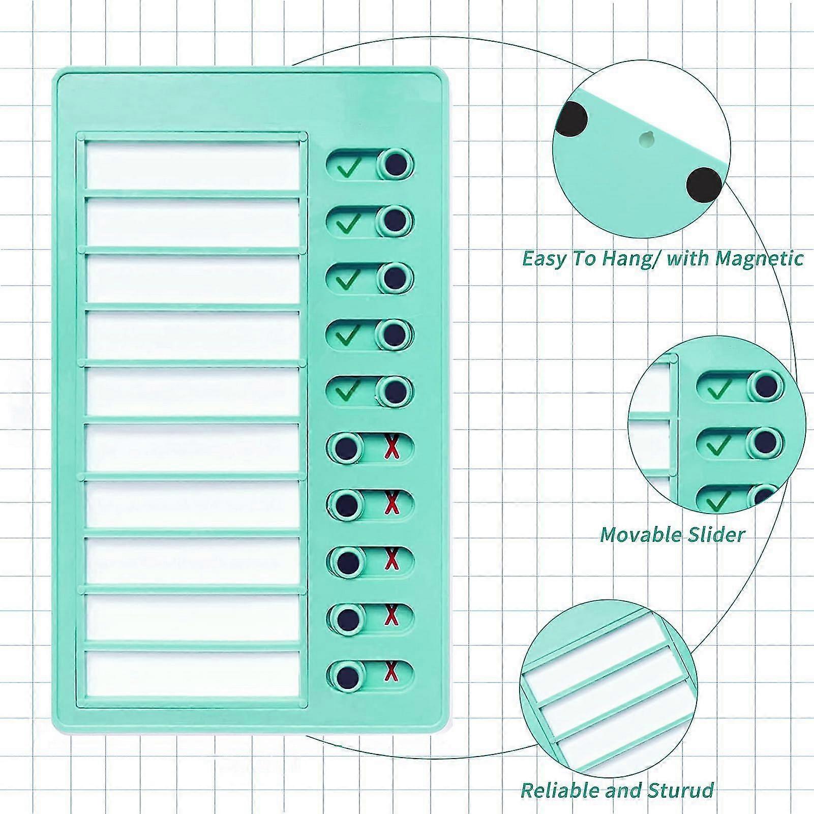 2/4pcs Note Message Checklist Kids Chore Chart To Do List Board ...