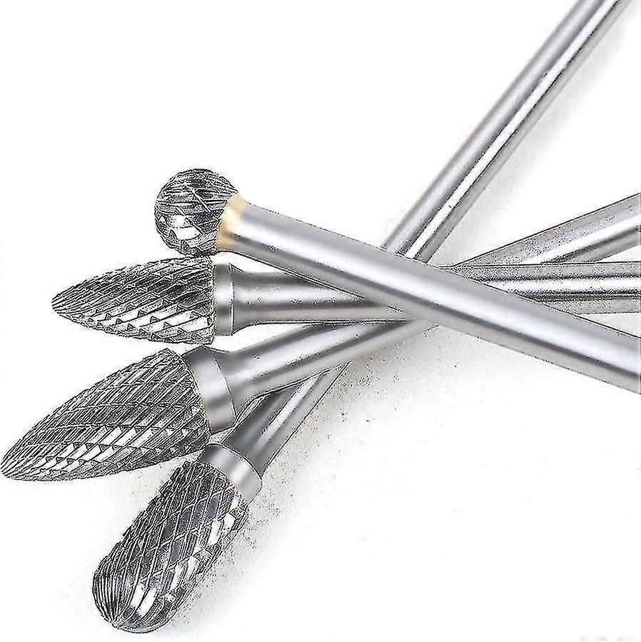 Tungsten Carbide Rotary Burrs, 6 Inch Long Double Cut Rotating Burr ...