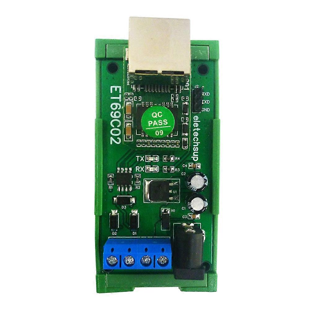 ET69C02 Ethernet-netværk RJ45 til RS485 Bus Converter til Modbus RTU ...