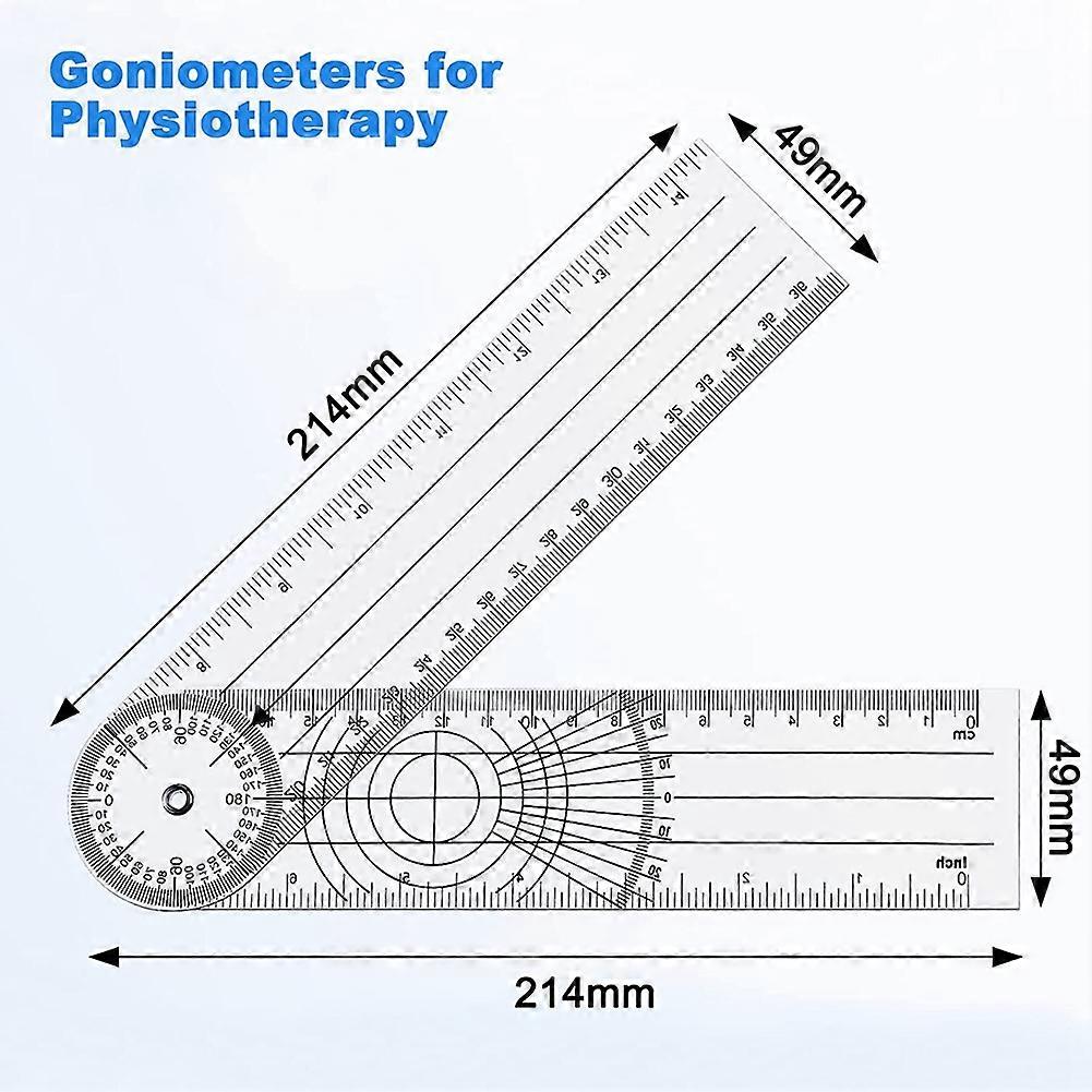 Protractor Pack of 5 Protractor Spinal Ruler Orthopaedic Ruler ...