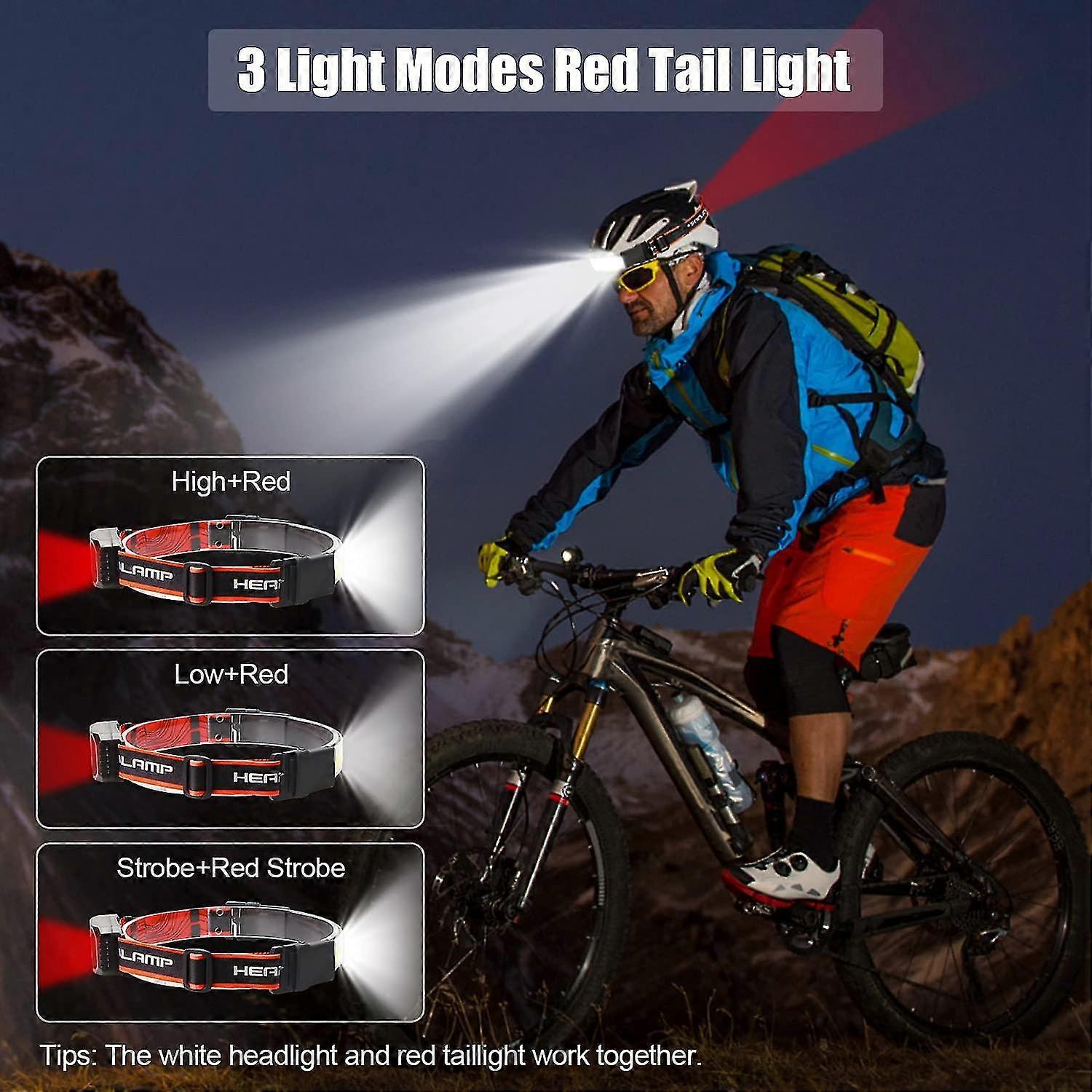 Led Rechargeable Headlamp, 1000lumens 230 Widebeam Headlight, Usb ...