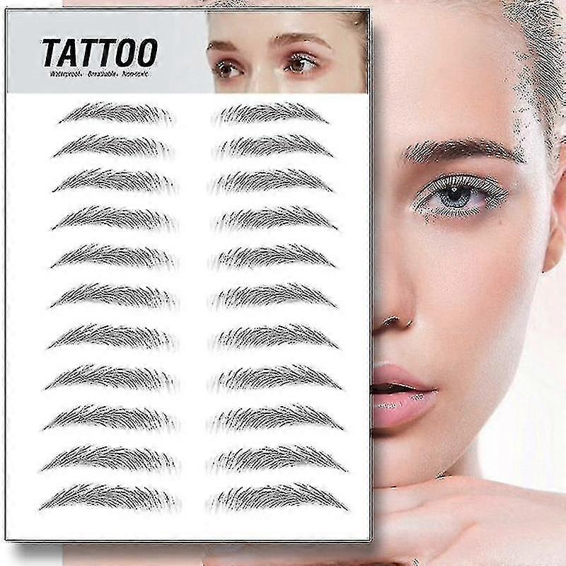 4d Hair-like Eyebrow, Tattoo Sticker, False Eyebrows, Waterproof Makeup ...