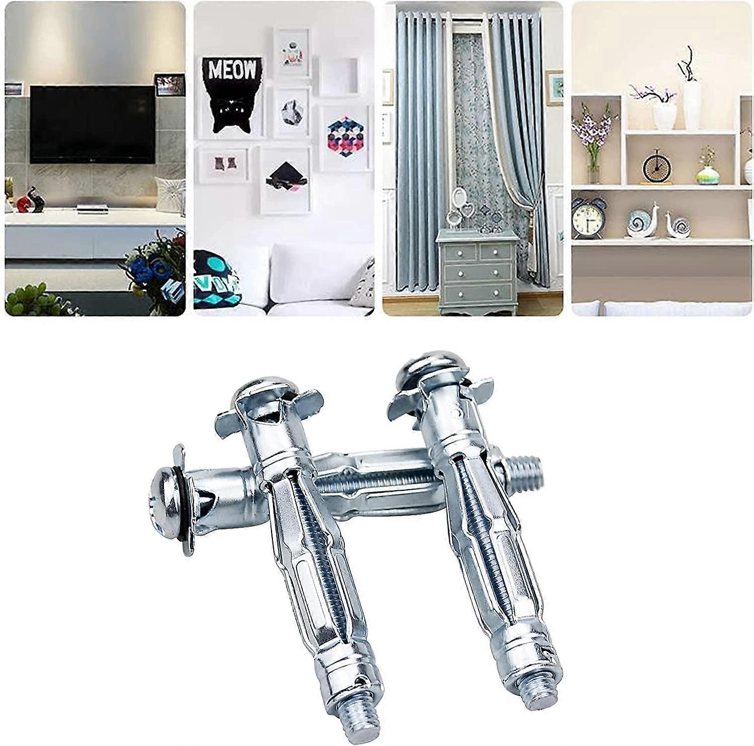 20 Pcs M6*50MM Hollow Body Metal Anchors Expansion Metal Anchor Expansion Anchor Screw Metal ...