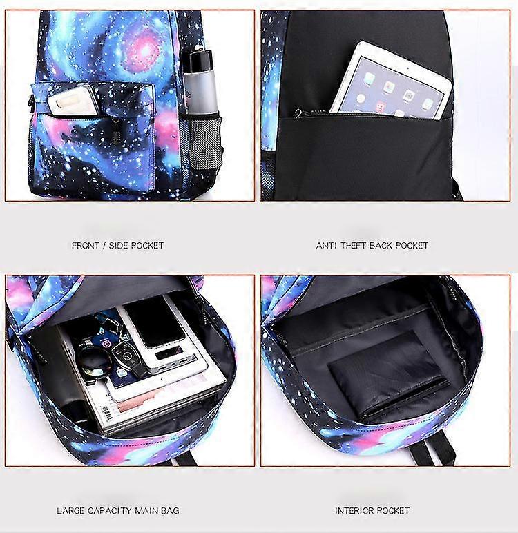 Wednesday Backpack 3pcs/set Addams Print Girls Boys Bags Fashion Travel ...