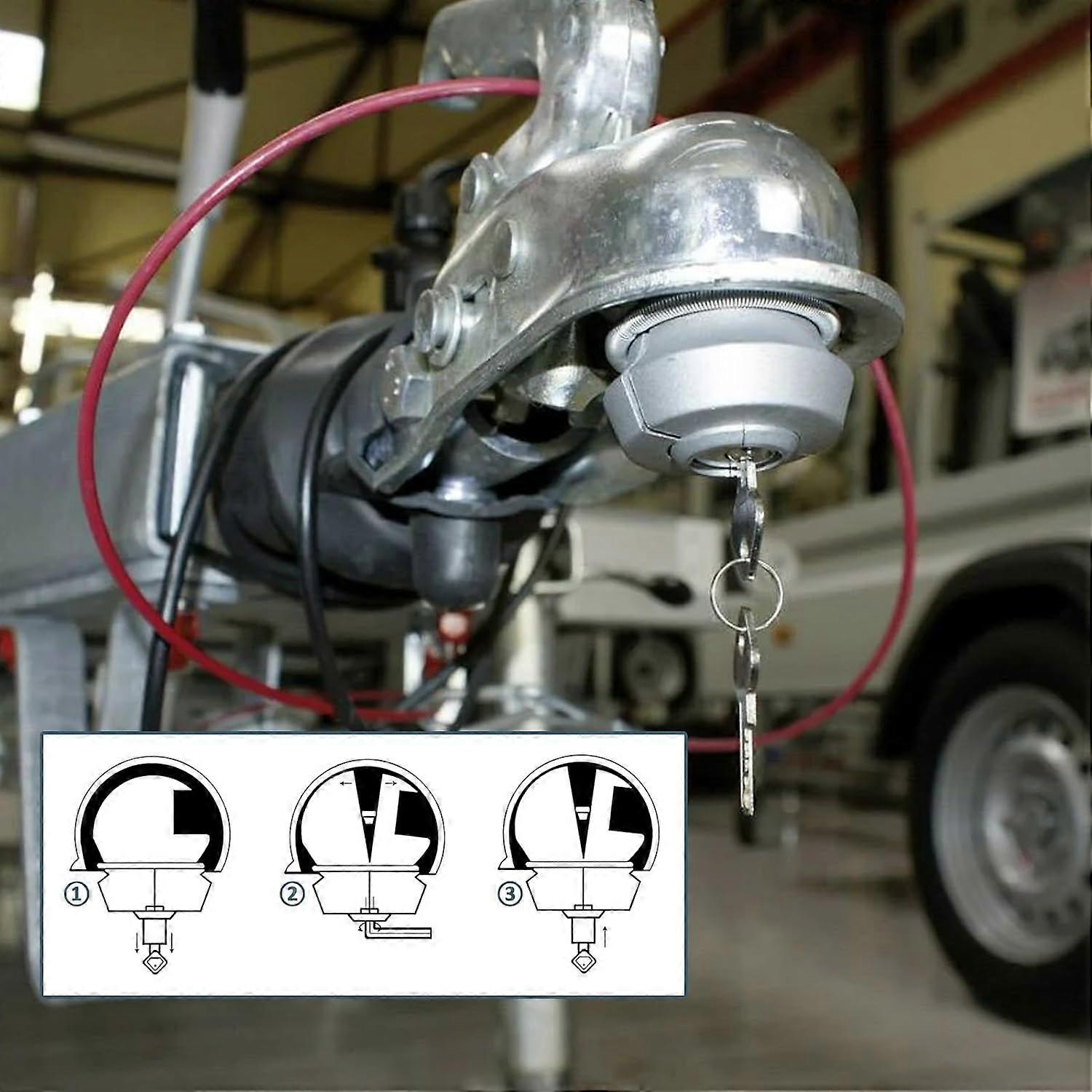 Trailer lock anti theft device for ball hitch trailer hitch ball lock ...