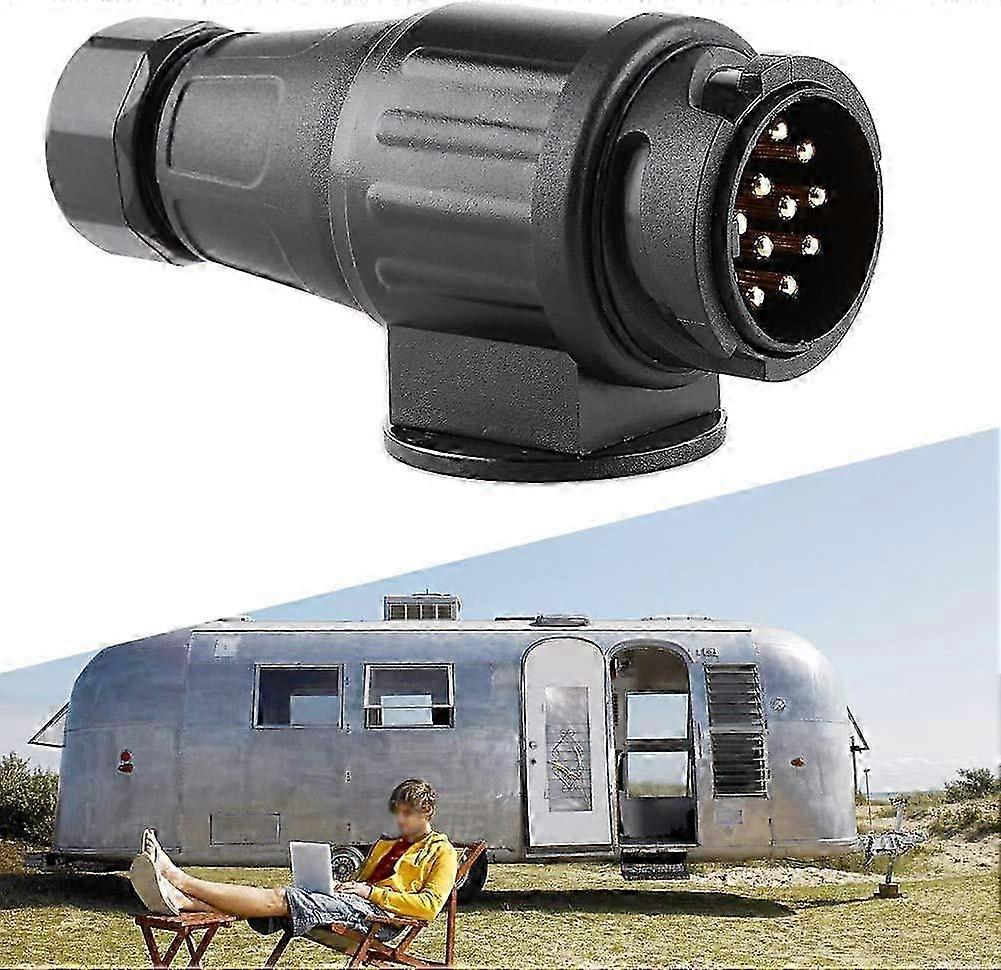 13 Pin Socket, 12V 13 Pole Trailer Caravan Electrical Wiring Connector ...