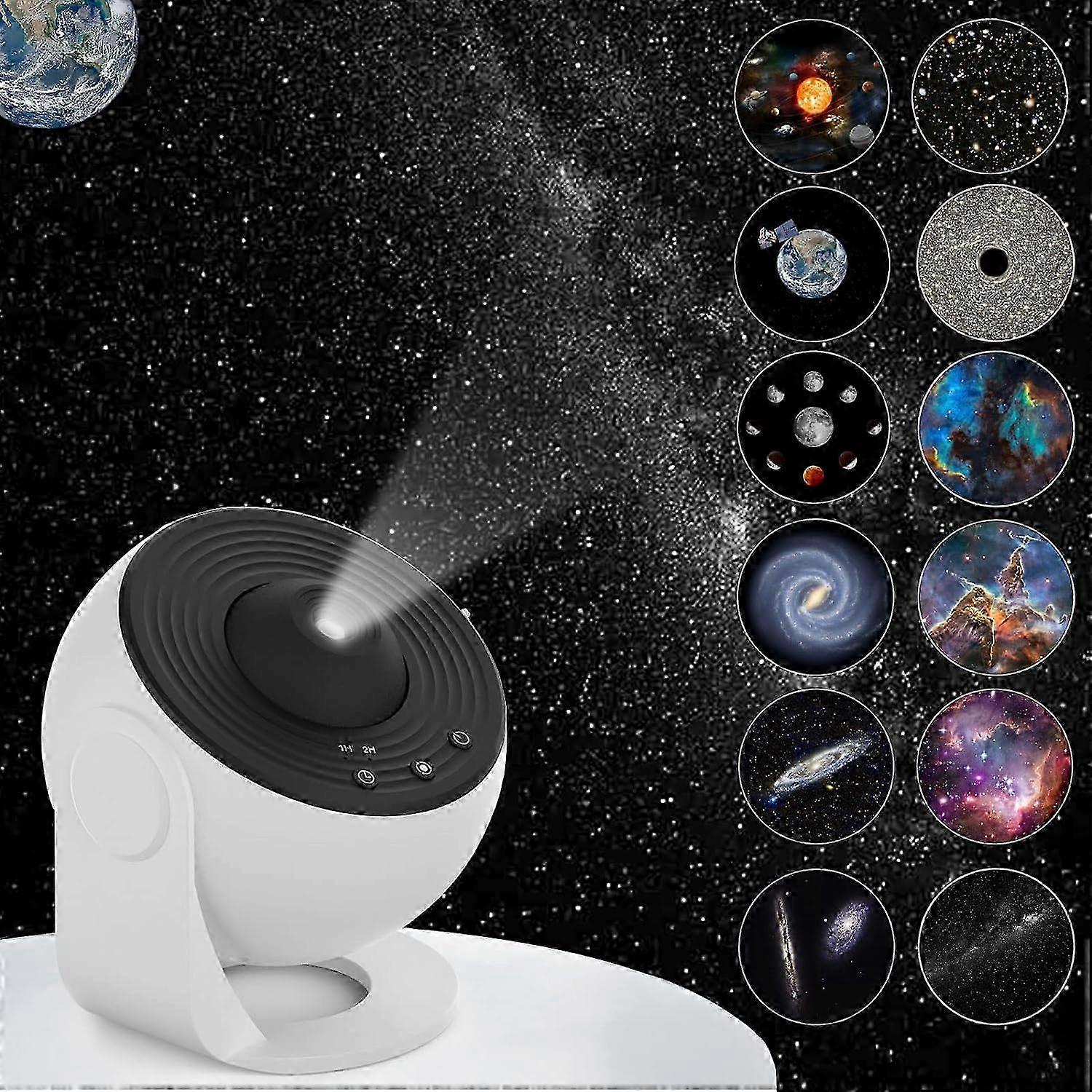 Galaxy Projector, 12 in 1 Planetarium Star Projector Realistic Starry ...