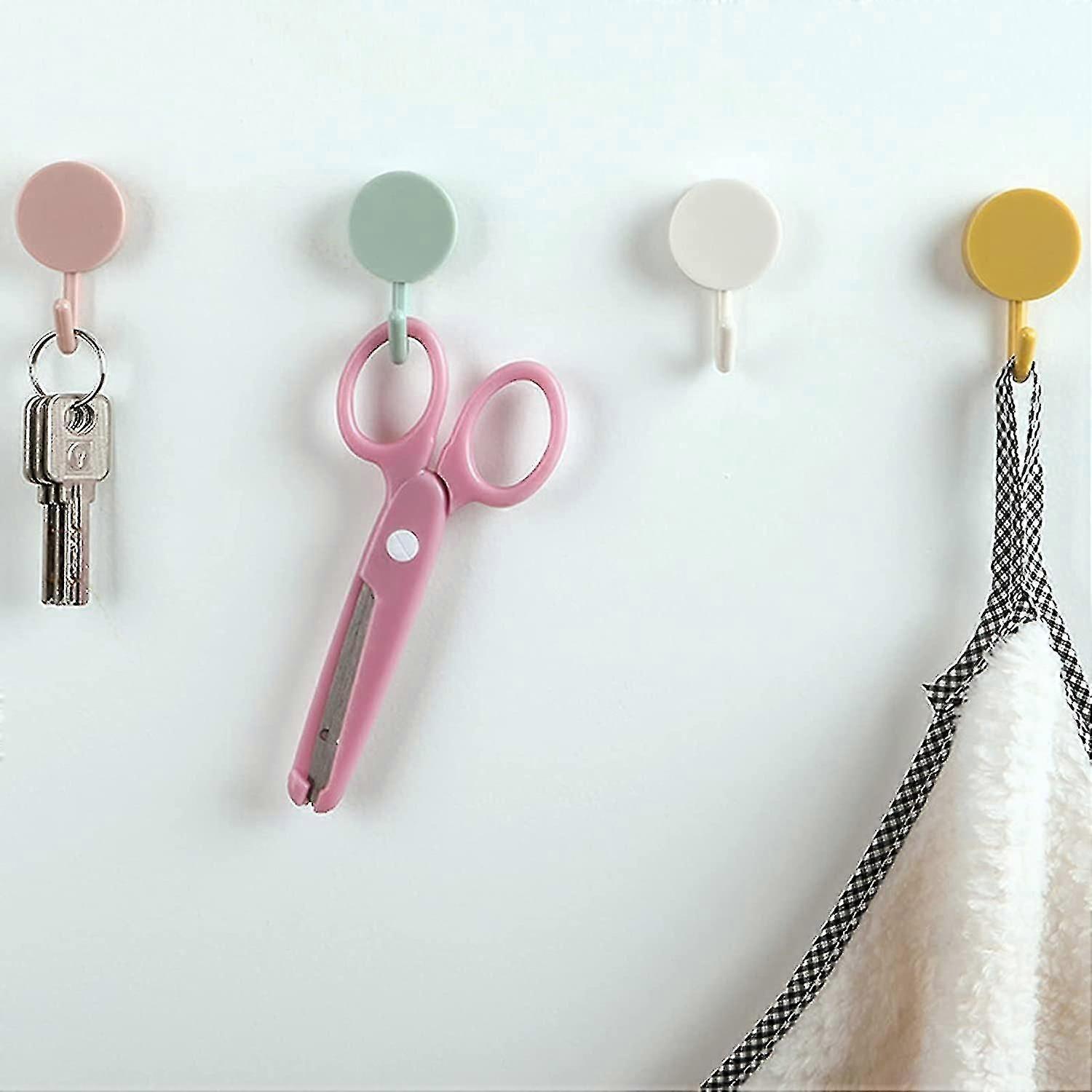 Pack med 10 krokar självhäftande handdukskrokar Färgglada krokar ...