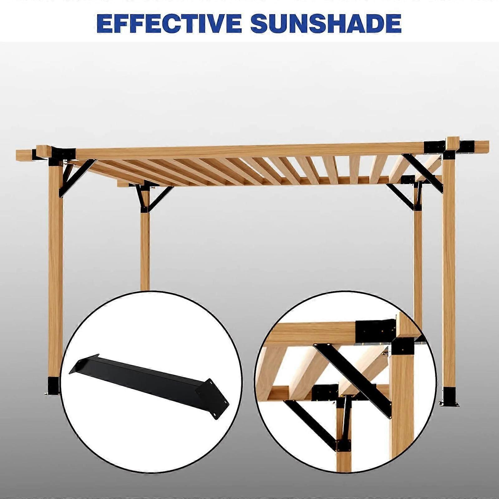 45 Degree Angle Support Bracket Easy to Install for Wood Post Gazebos ...