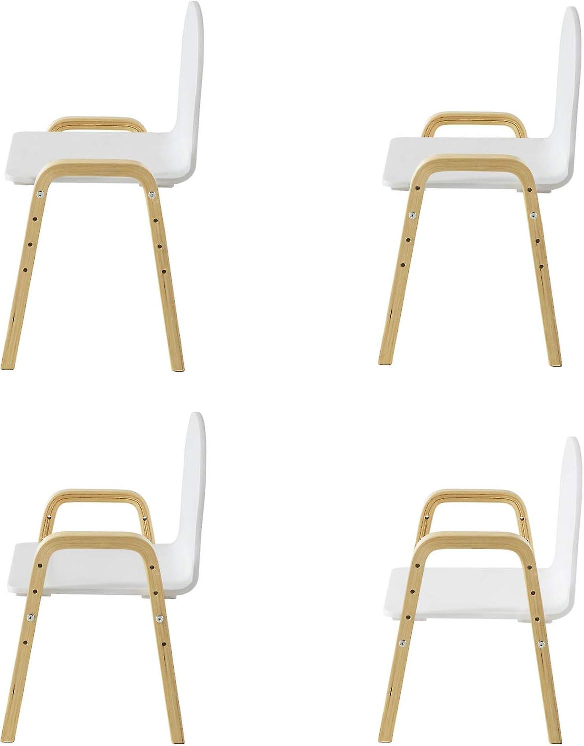 Set of 2 Children Chairs Wooden Kids Children Chair Stool Height ...