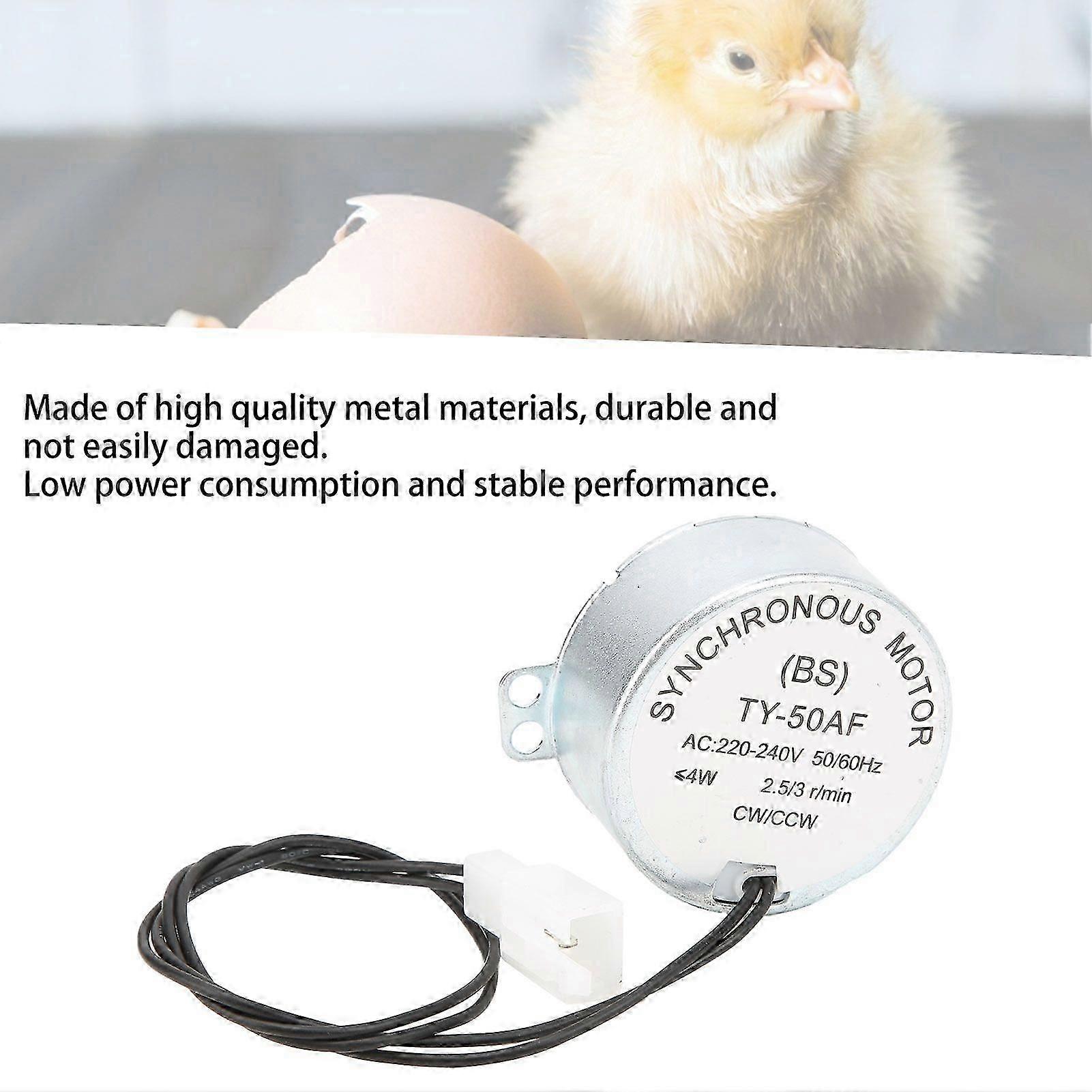 Automatic Incubator Motor CW / CCW Dual Mode Low Speed Egg Turning Mini ...