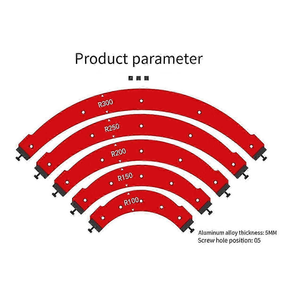Inner/Outer Corner Large Arc Mold Electric Router Slotting Template ...