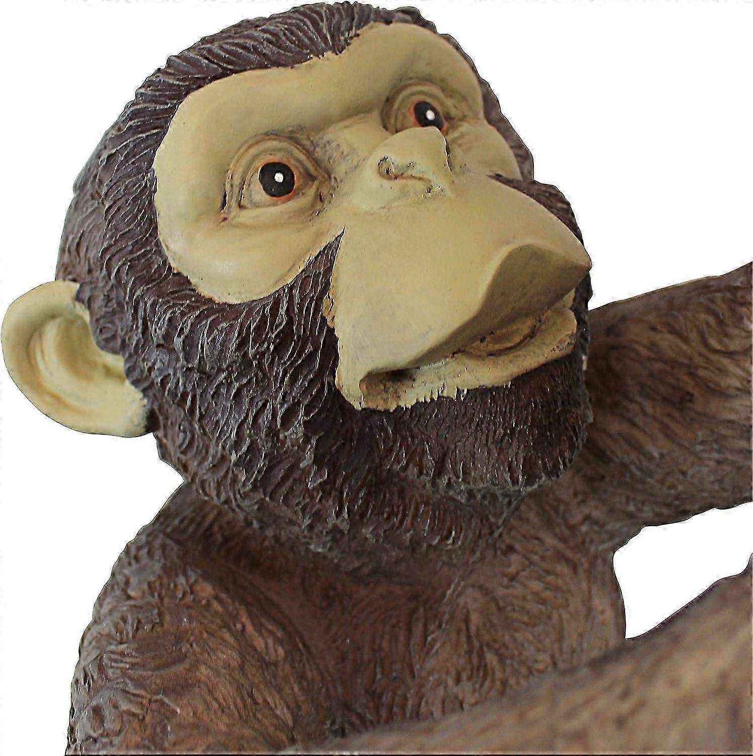 Chico The Chimpanzee Baby Monkey Hanging Animal Statue, 16 Inches High ...