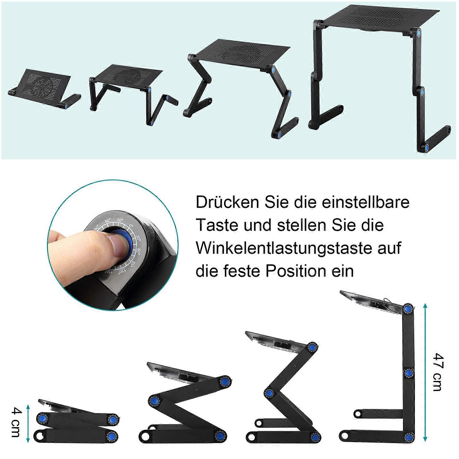 Foldable Portable Laptop Desk, Ergonomic Vented Table Stand, With ...