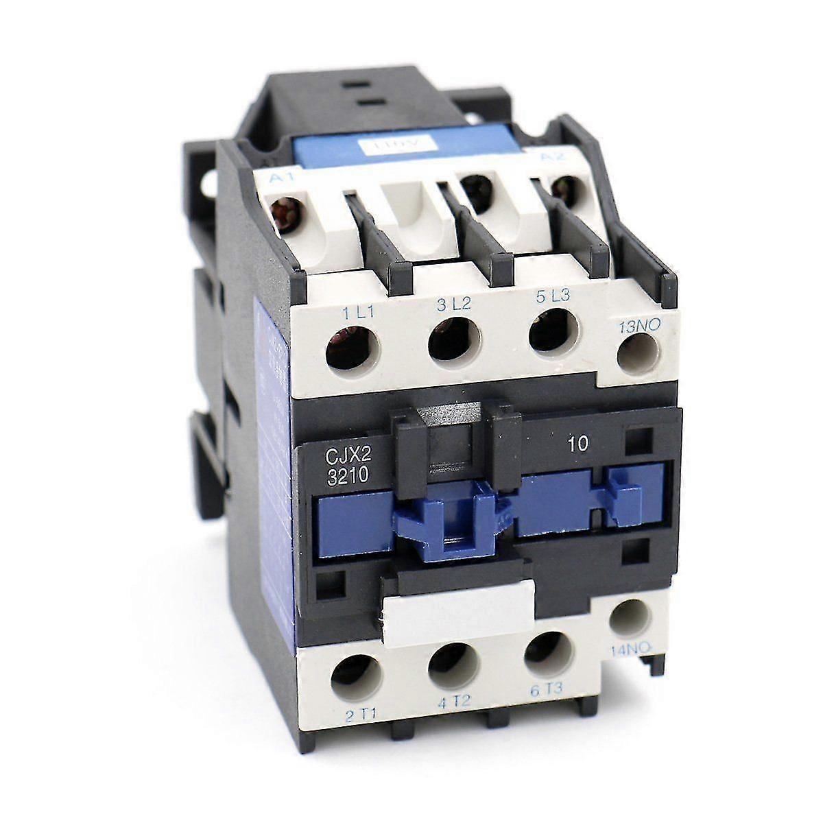 CJX2-3210 3 Phase 3P NO AC Contactor DIN Rail Mount 220V Coil AC Motor Control and Protection ...