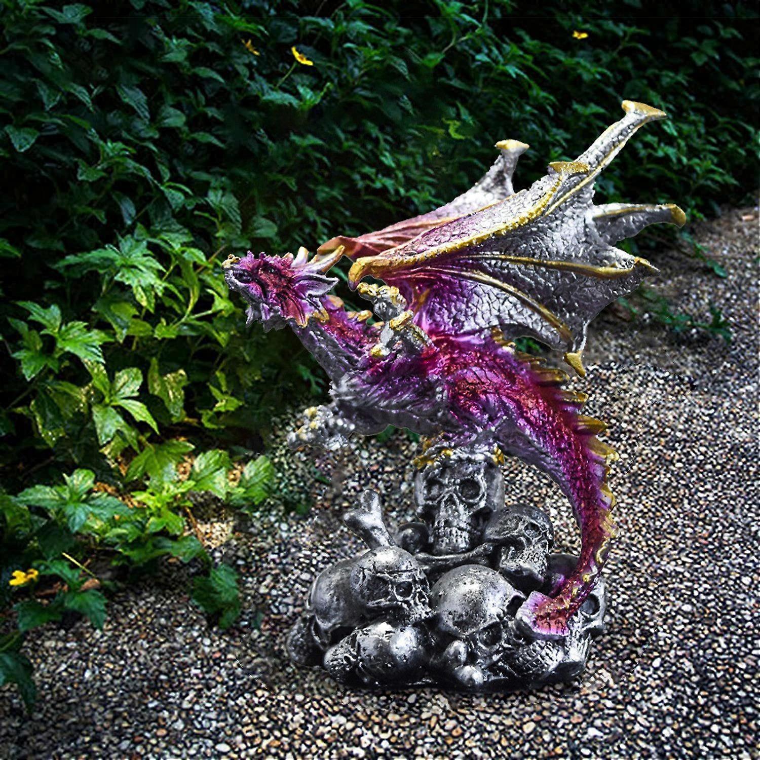Skeleton dragon statue, dragon craft, dragon statue decoration, dragon ...