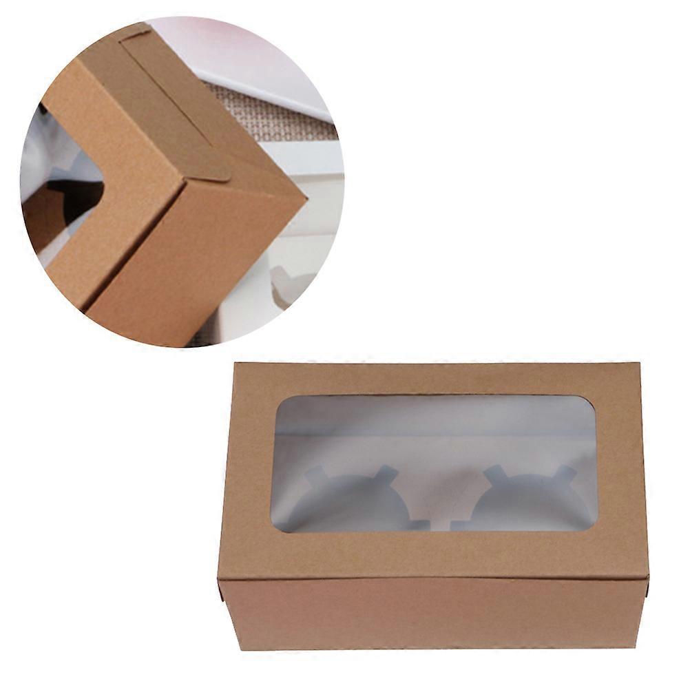 Cupcake Storage Containers Cupcake Box Dark Brown 16.00X9.00X7.50CM ...