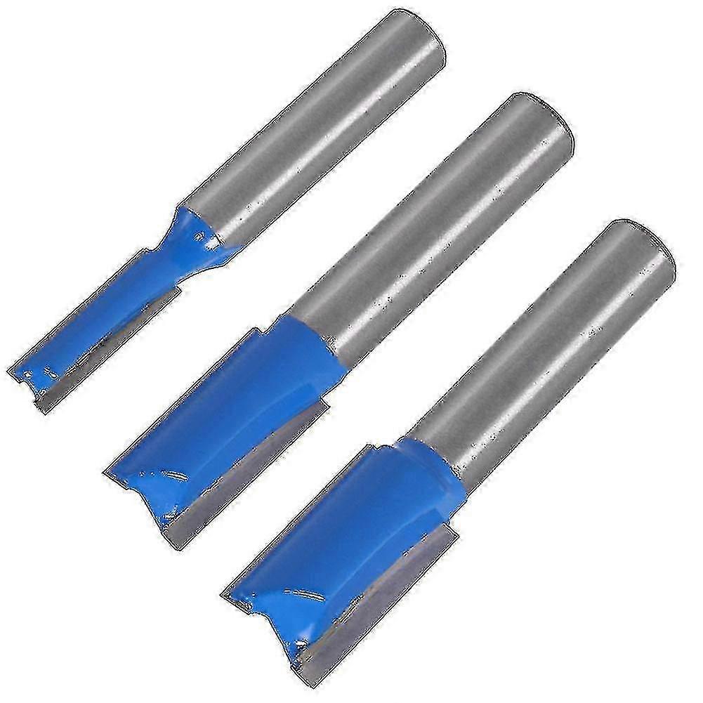 Wood Straight Milling Cutter Tungsten Carbide Tool Set (7pcs, Blue ...