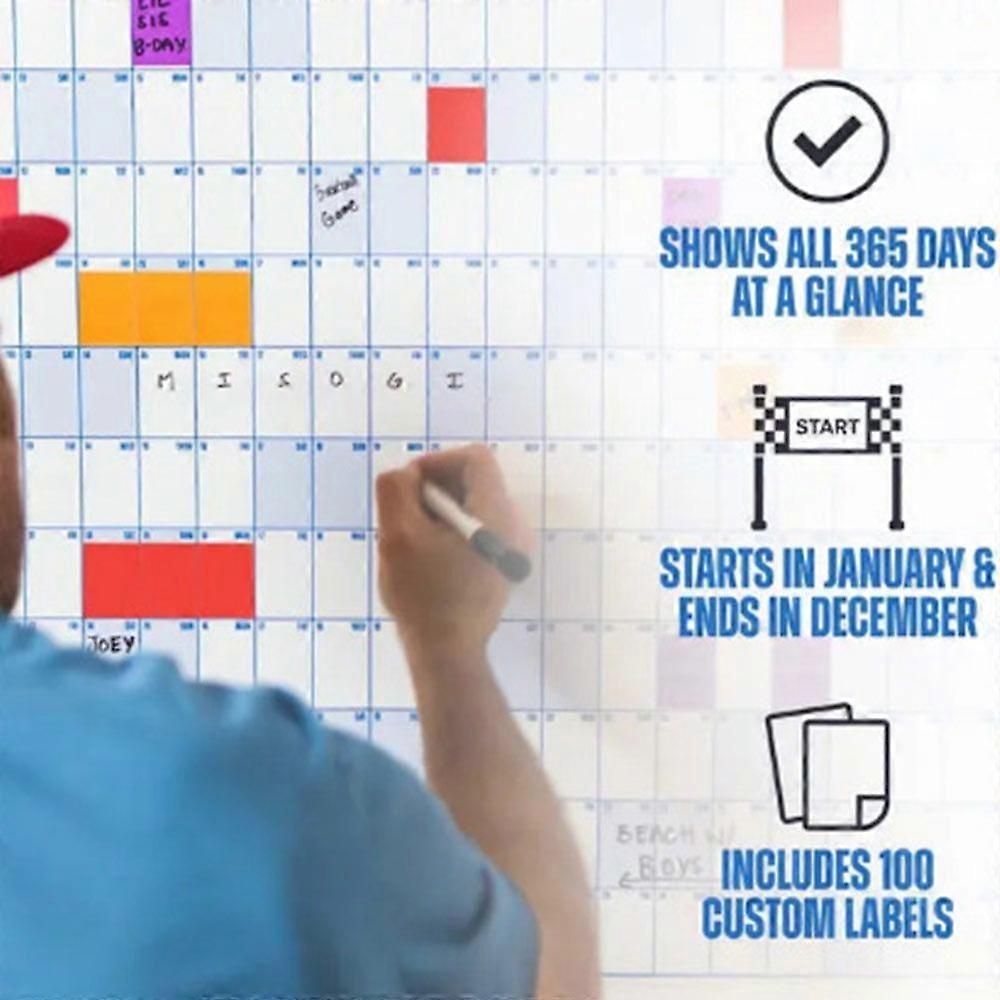 Large 2026 Calendar Planner Sheet Schedule Sticker Planner Target 365 ...