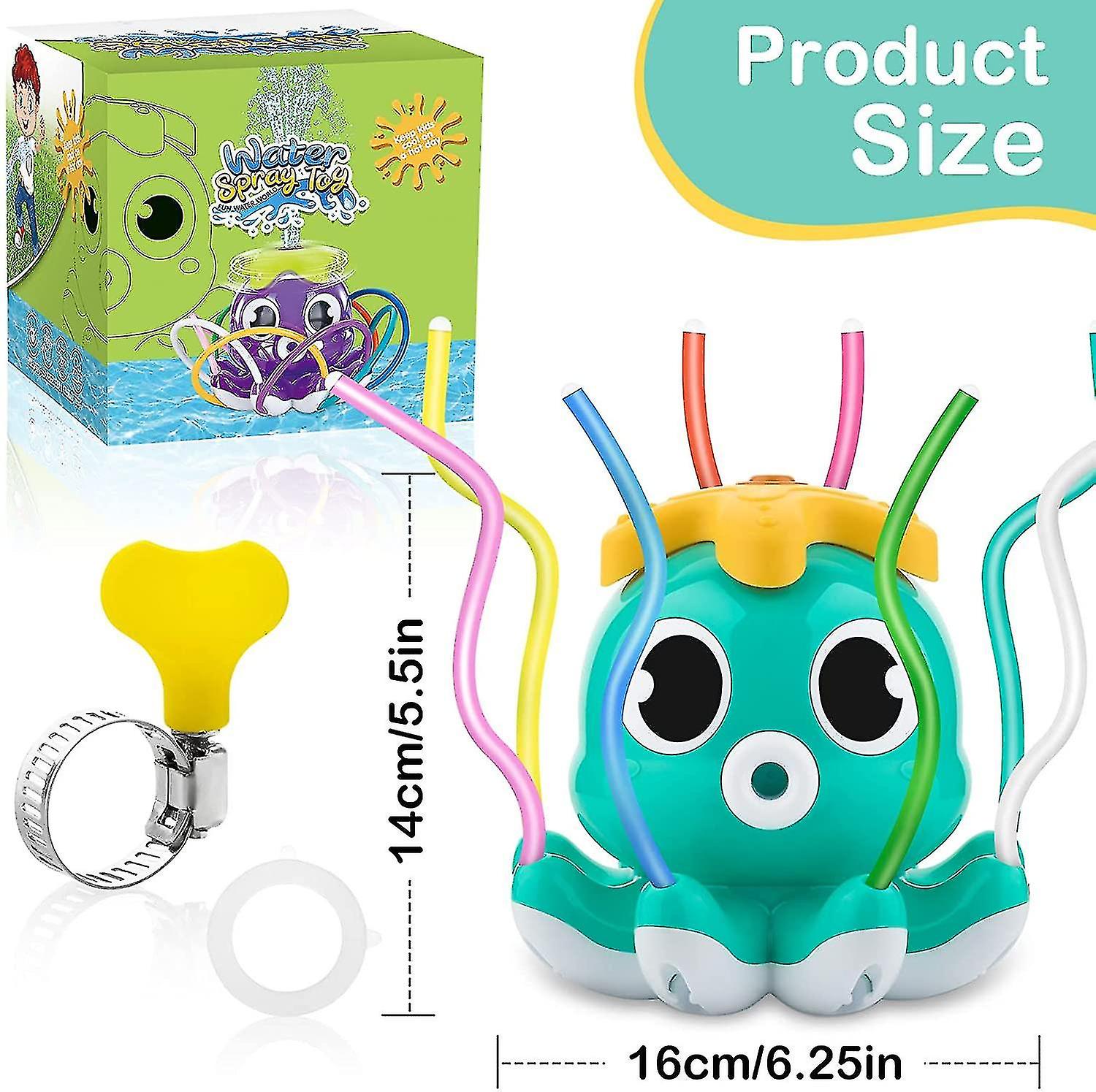 Sprinkler For Kids, Sprinkler Toy With 8 Hoses Octopus | Fruugo UK