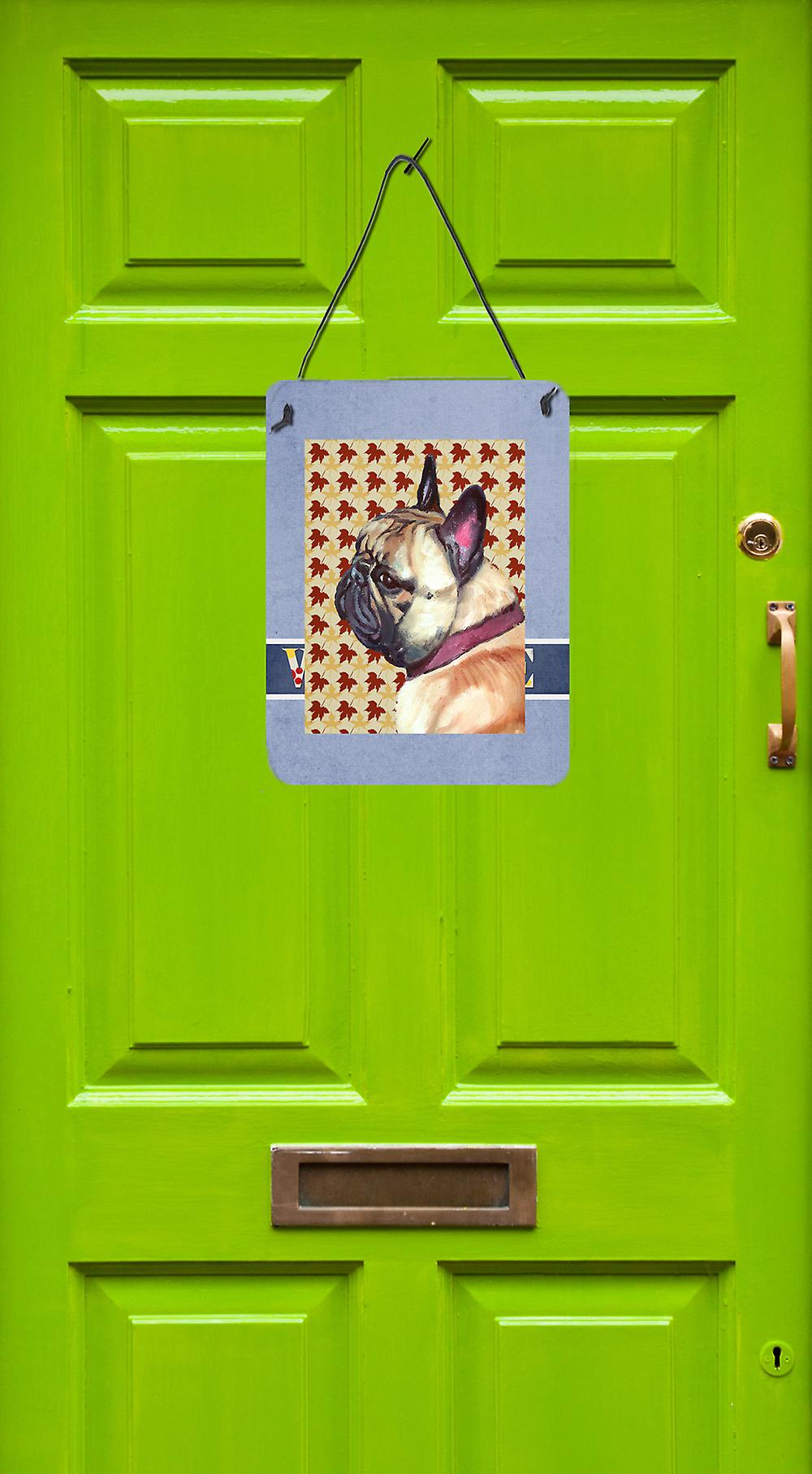 French Bulldog Frenchie Fall Leaves Wall or Door Hanging Prints | Fruugo UK