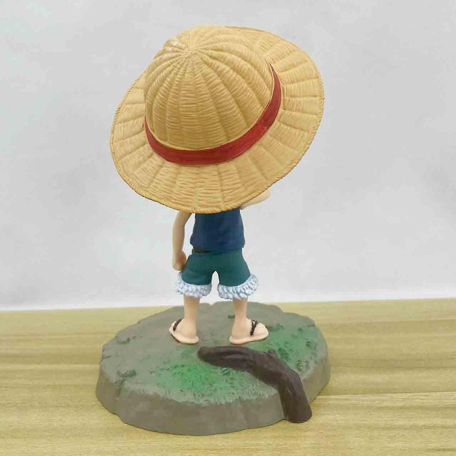 One Piece Q Version Luffy Figurine Stand Posture With Stable Base ...
