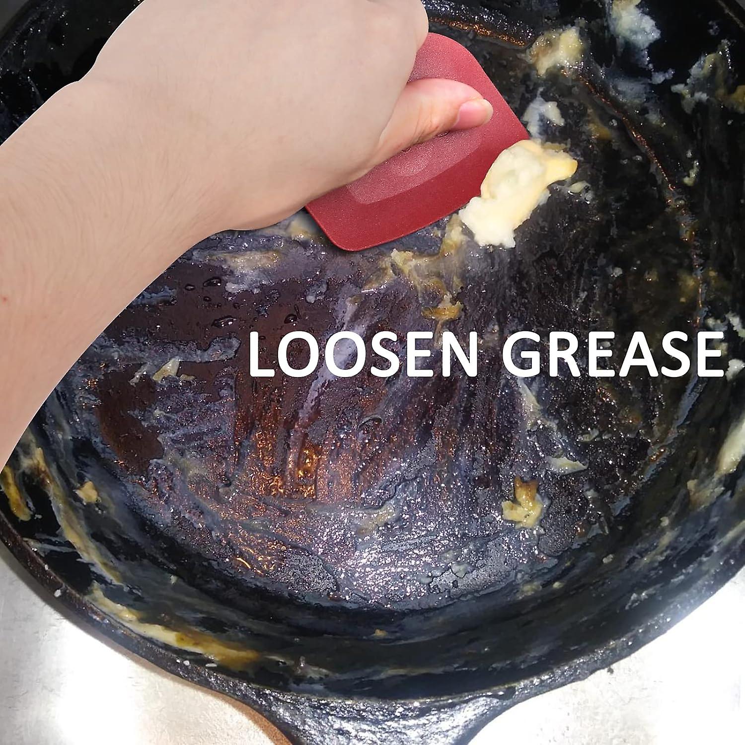 Pan Scraper - Dish Scraper - Food Scraper Tool - Plastic Pot Scraper ...