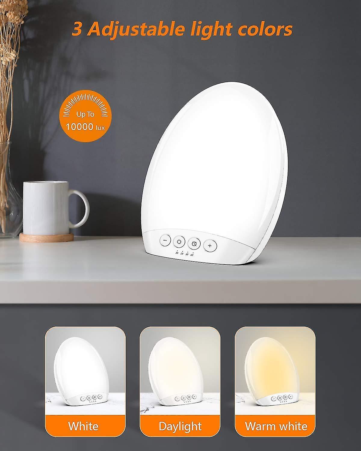 Sad Lamp, 10000 Lux Light Therapy Lamp, With 3 Adjustable Brightness ...