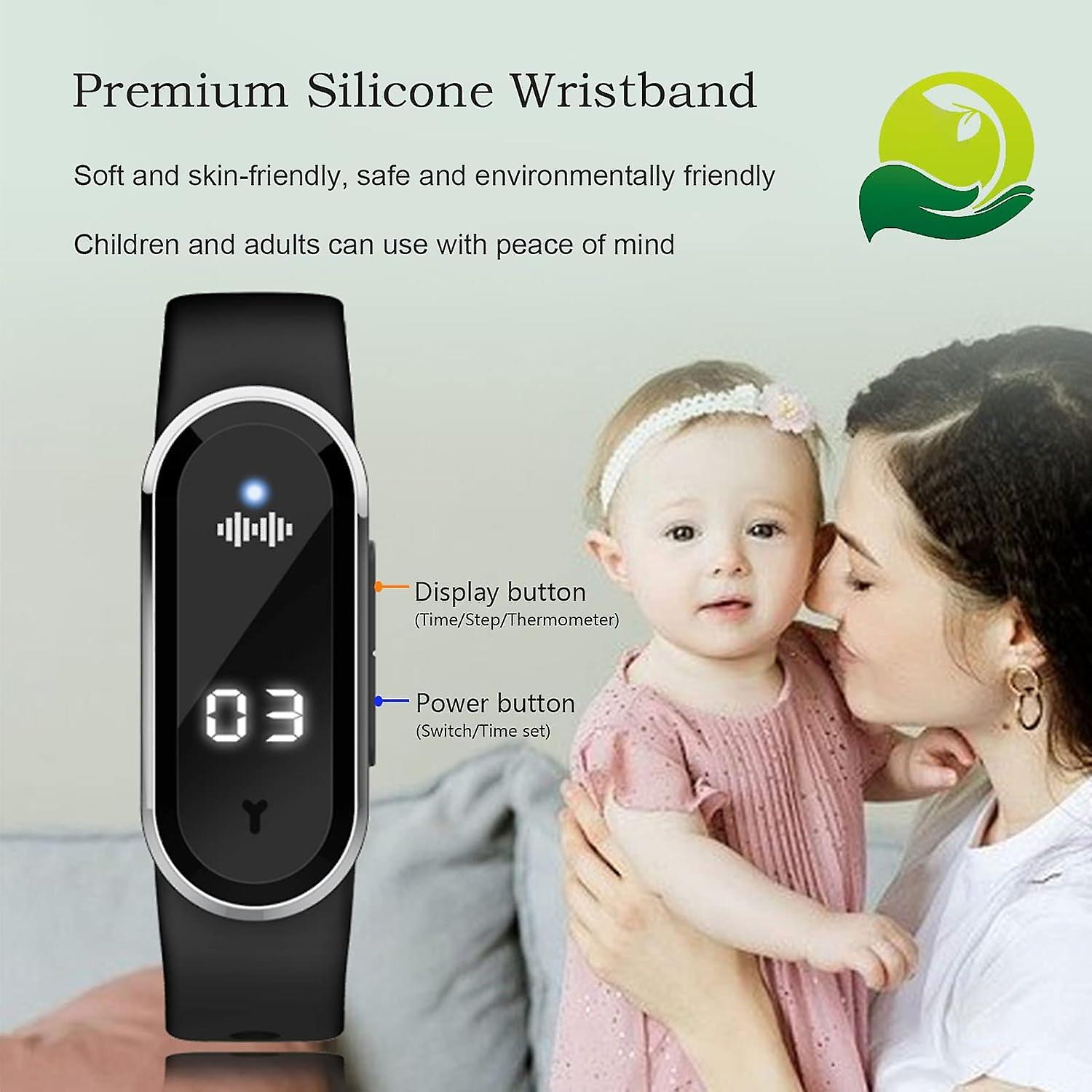 Ultrasonic Mosquito Repellent Bracelet Electronic Ultrasonic Mosquito ...