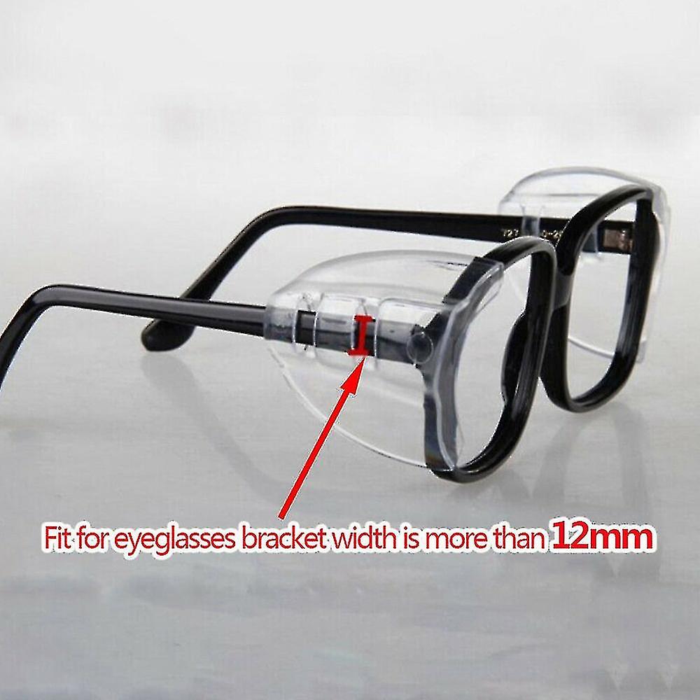 Universal Durable Clear Side Shield Protections For Eyeglasses Safety ...