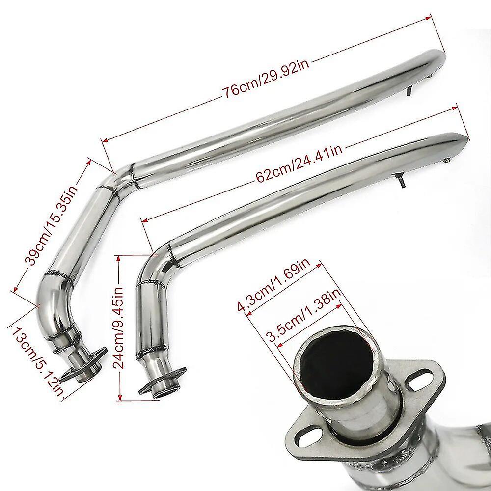 Motorcycle Exhaust Pipe Aerofluxus Vent Pipe With Baffles Muffler ...