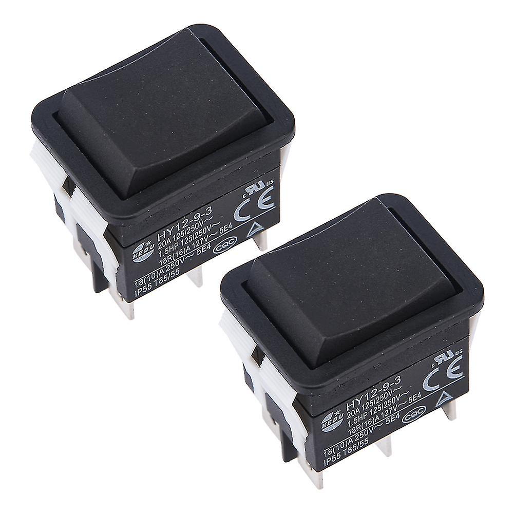 HY12-9-3 Easy Install Boat Industrial ABS Push Button On Off Rocker ...