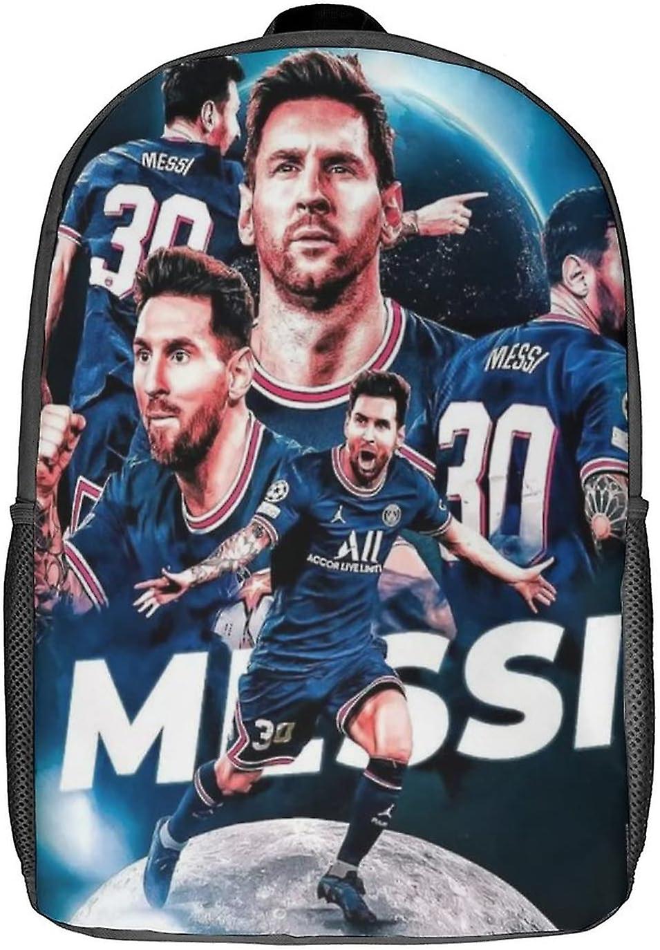 GENBAK Messi Backpacks Kids School Backpack School Bag 3D Printed ...