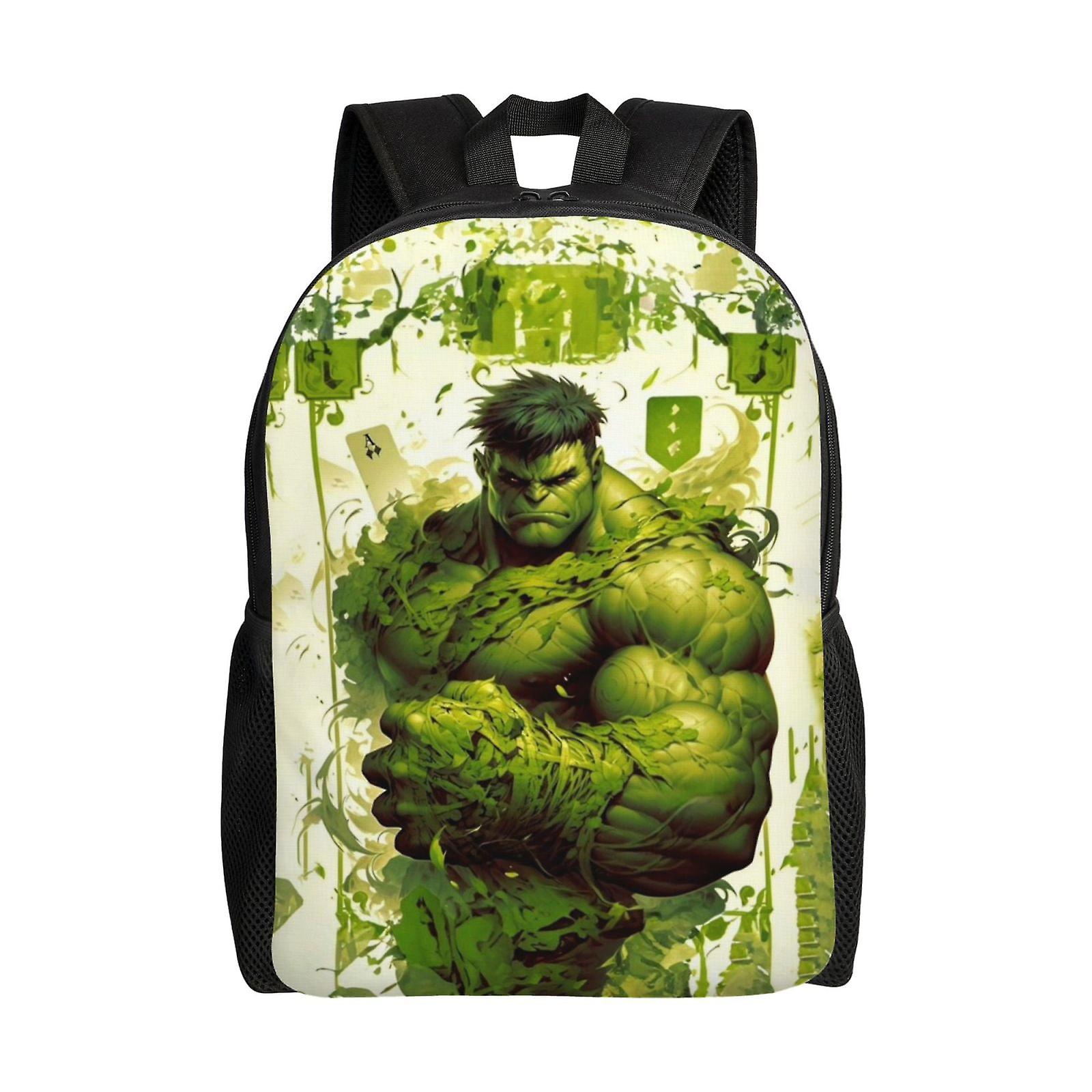 Green Hulk Backpacks For Boys Girls Laptop Bags Lightweight Durable ...