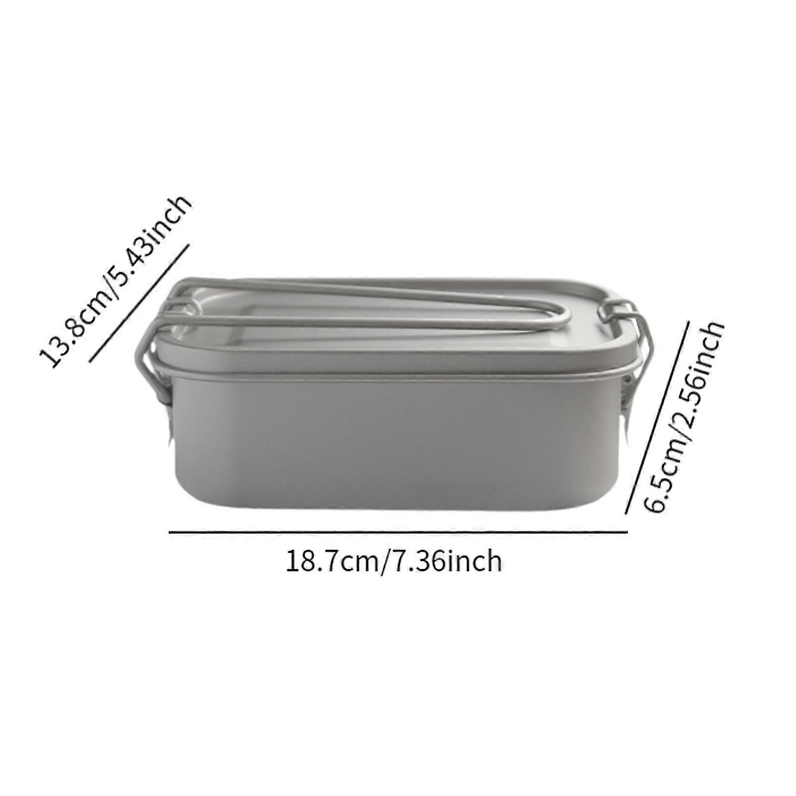 Titanium Lunch Box Tableware Snack Box Bento Box for Picnic Travel ...