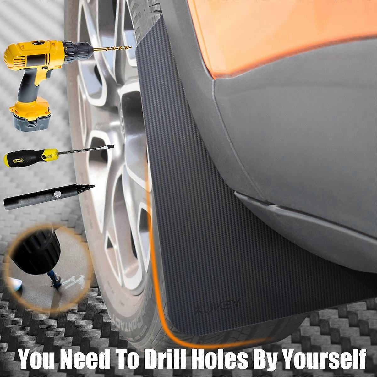 4Pcs Mud Flaps Mudflaps Splash Guards Fender Flares Front Rear For Ford ...