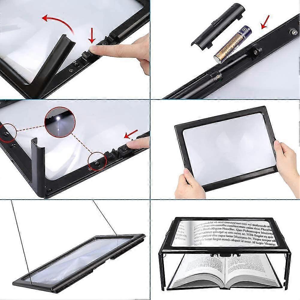 Reading Magnifier, Magnification For Reading, Magnifying Glass With Led ...
