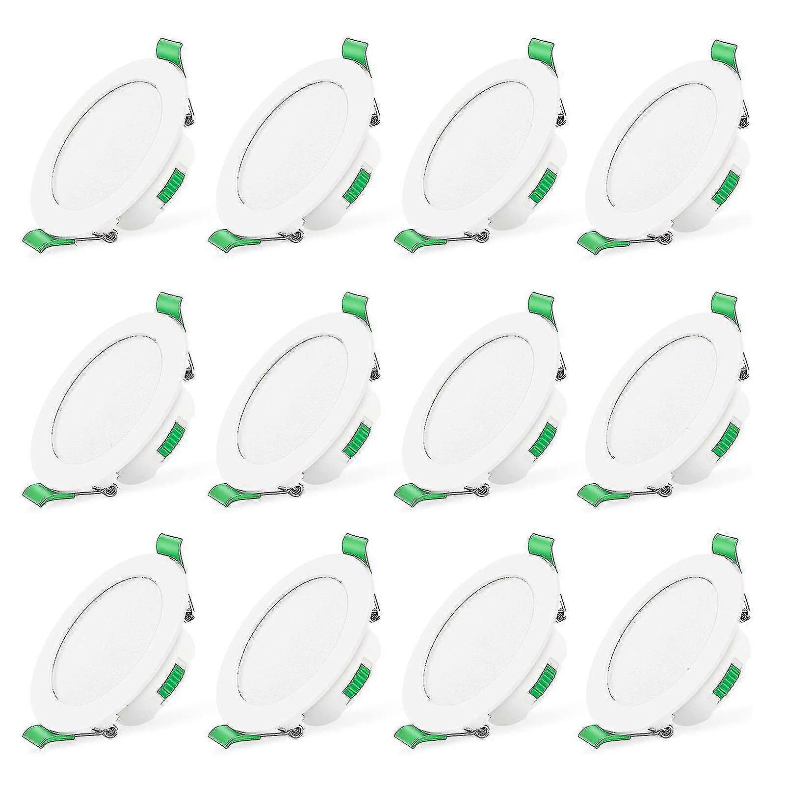 12pcs 7w White Led Downlight Recessed Ceiling Lights Slim Spot Light ...