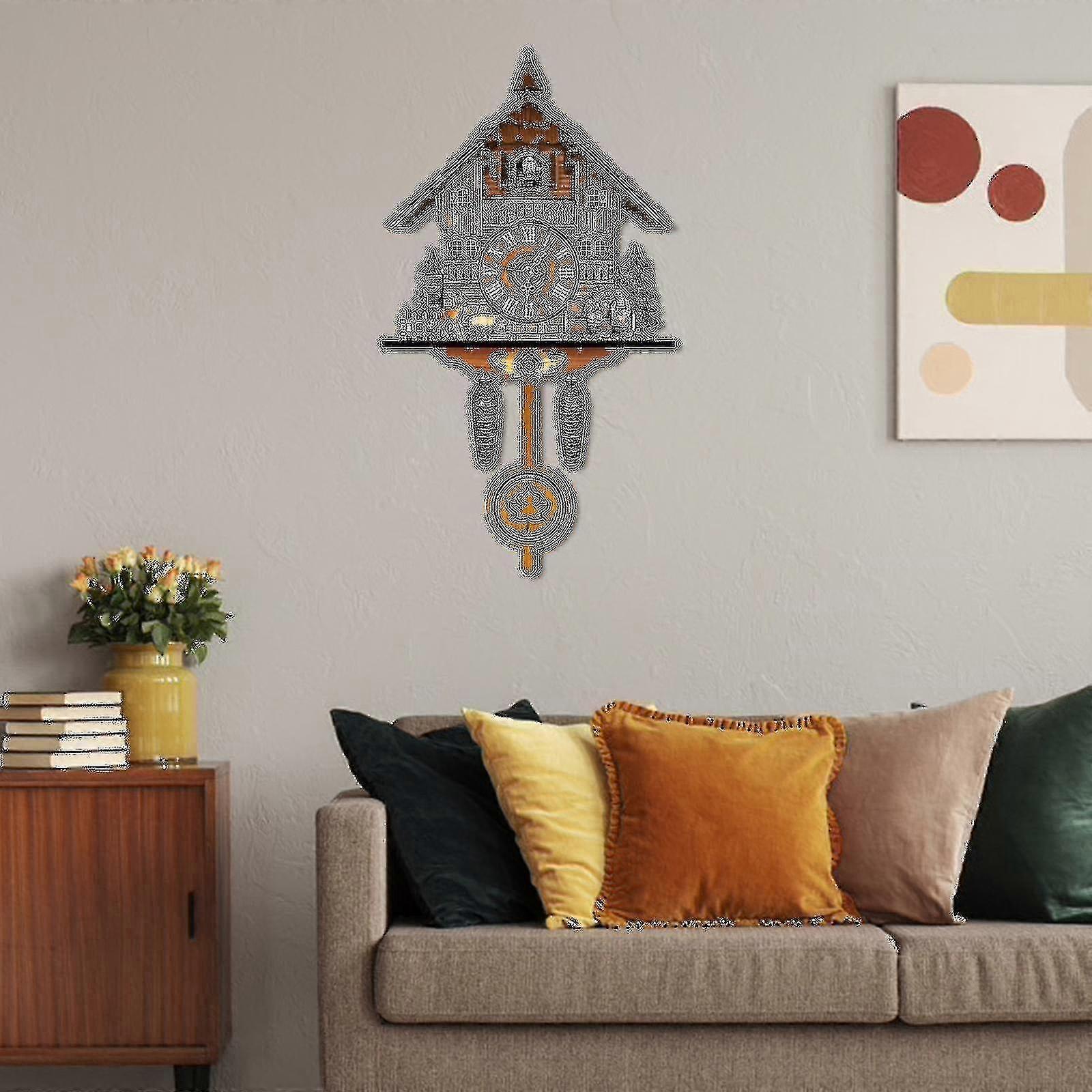 German Black Forest Cuckoo Clock Retro Nordic Style Wooden Cuckoo Wall Clock E Jst` | Fruugo UK