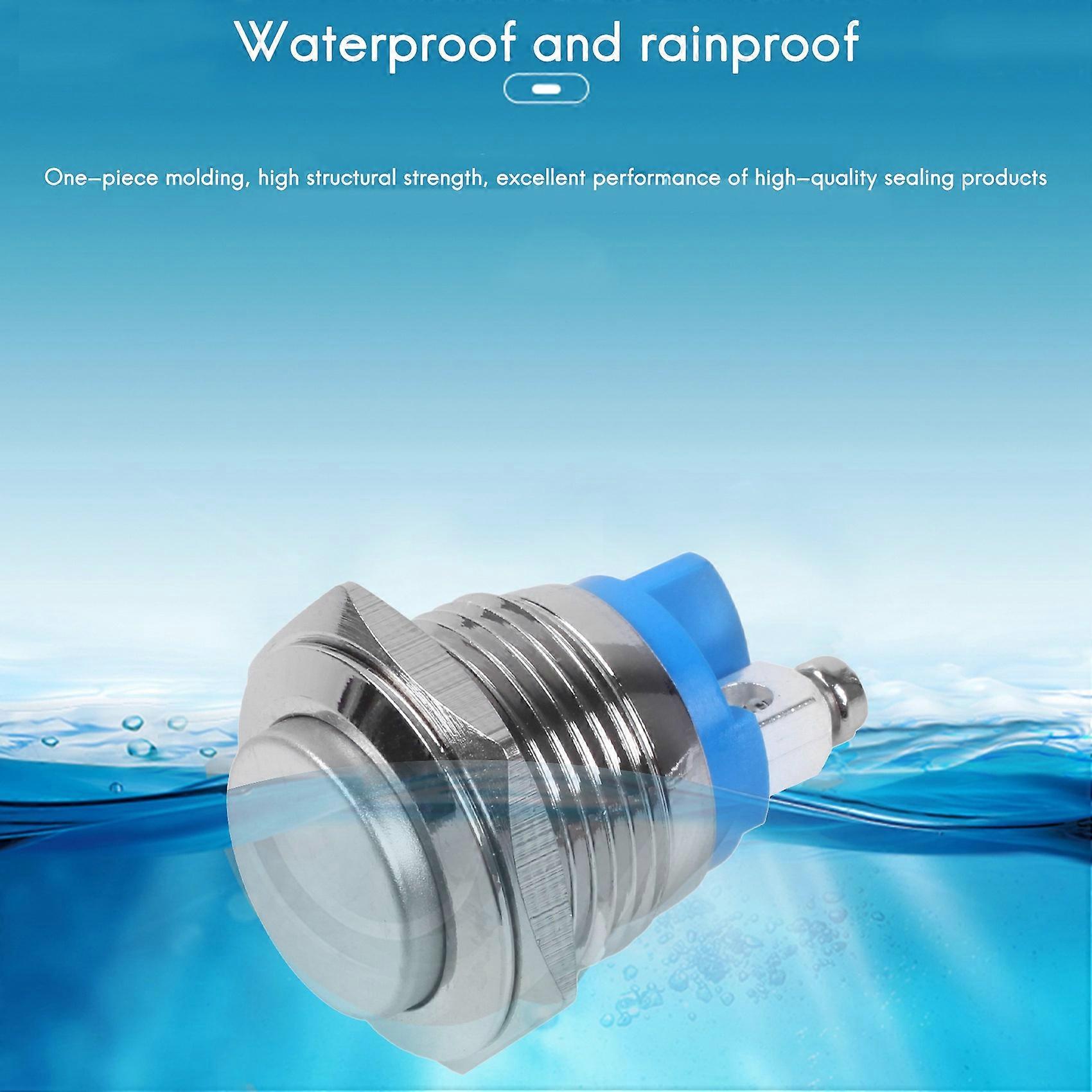 16mm High Round High Round Momentary Metal Push Button Switch | Fruugo UK